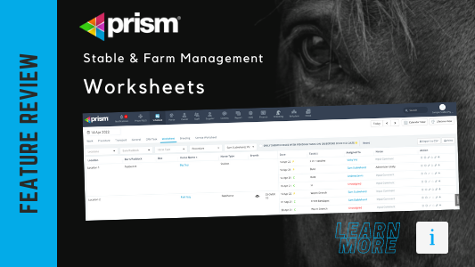 Feature Review: Stable and Farm Management Worksheets